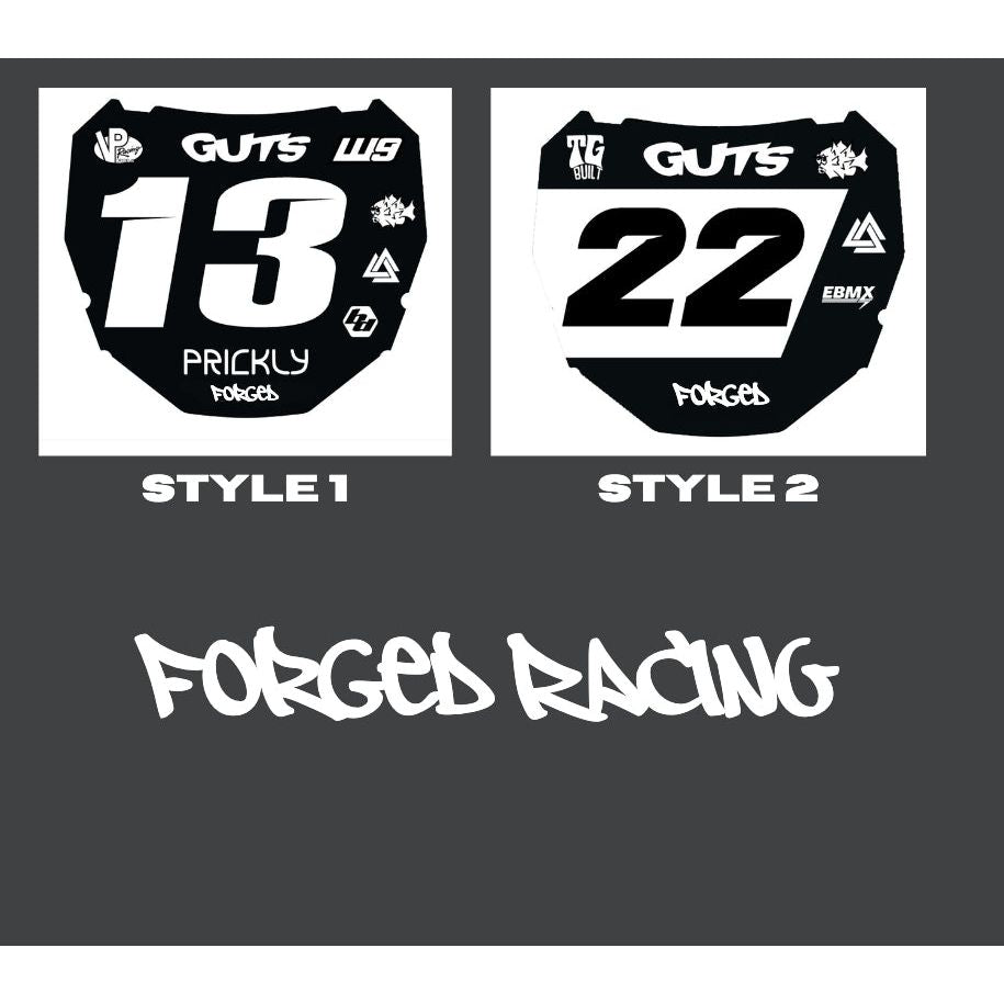 ODI Number Plate Sticker/Decal – Forged Racing